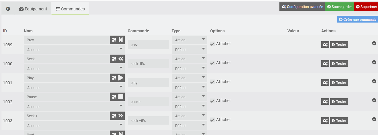 Plugin MPD | jeedom-MPD